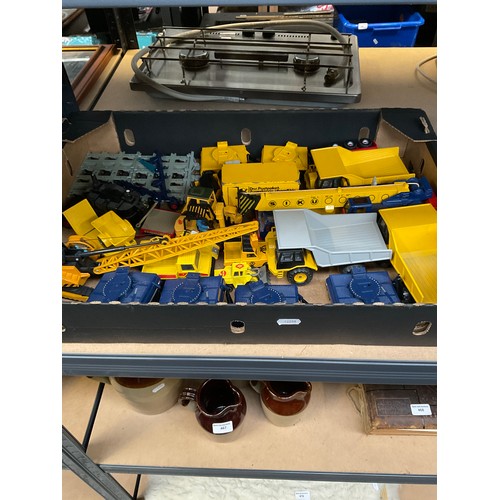 Box of model vehicles