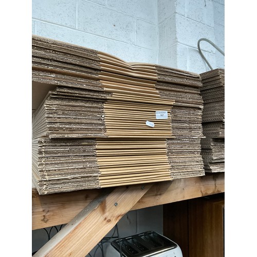 Three packs of small flat pack boxes