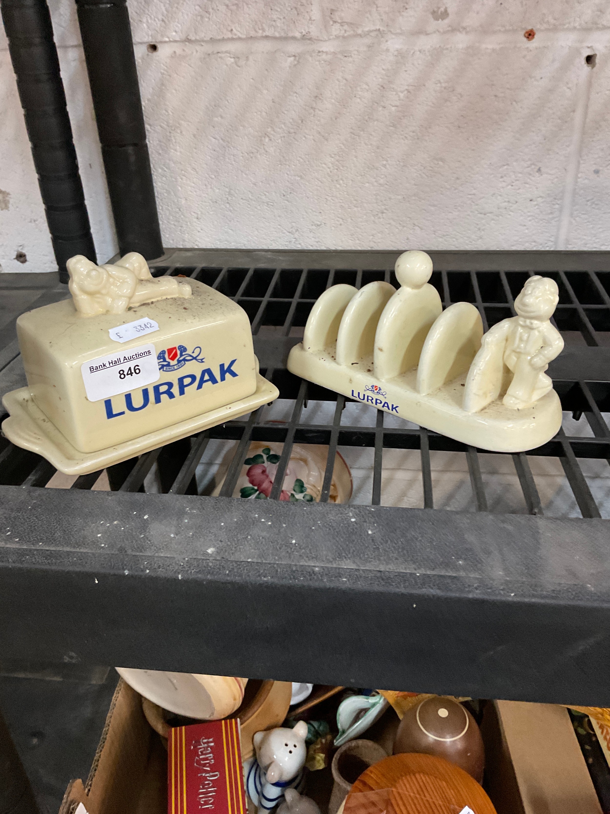 Lurpak butter dish and toast rack