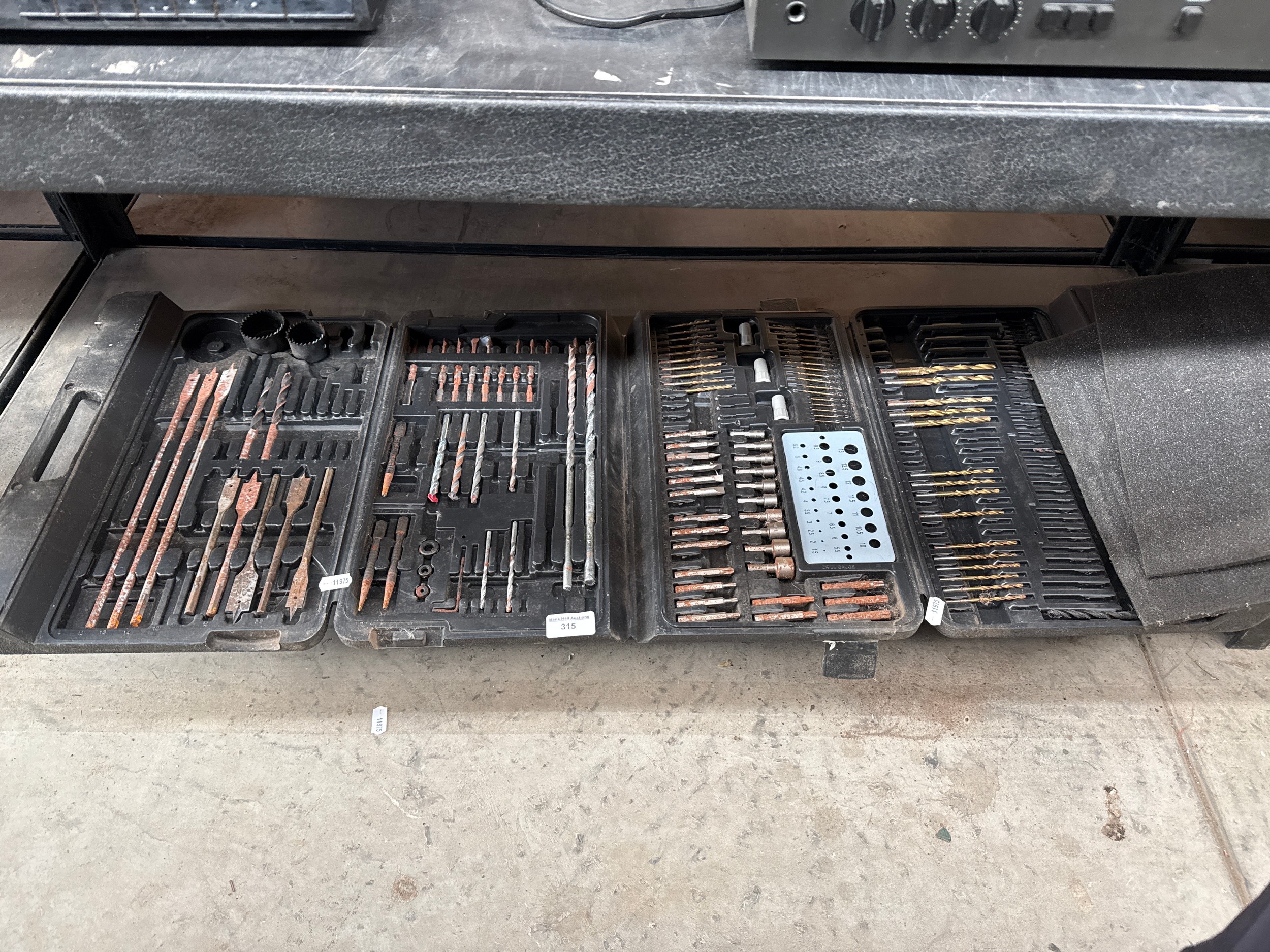 Two drill bit sets