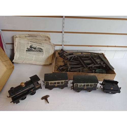 Very Early Hornby Clockwork Train Set