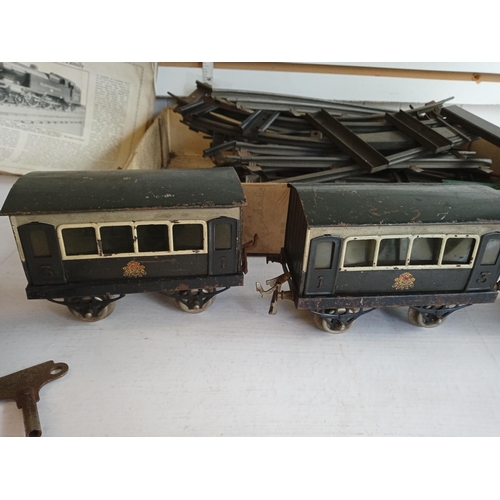 Very Early Hornby Clockwork Train Set