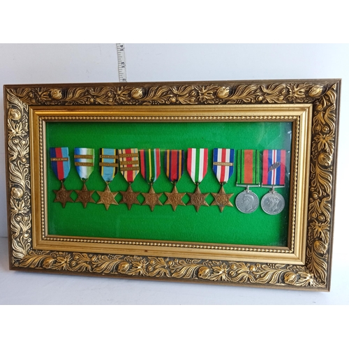 Collage of Framed Medals