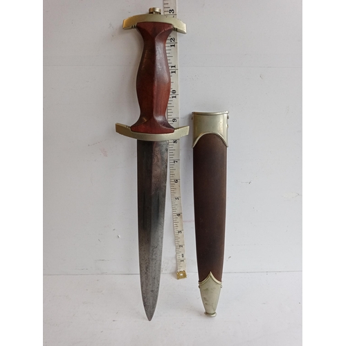 German WW2 Brown Shirt SA Dagger with Sheath, Made by Carl Schmidt Sohn ...