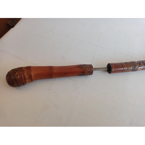 Extra Long Sword Stick with Decoration