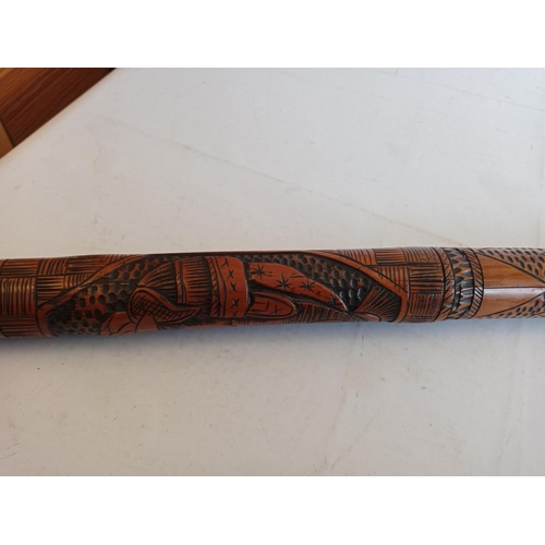 Extra Long Sword Stick with Decoration