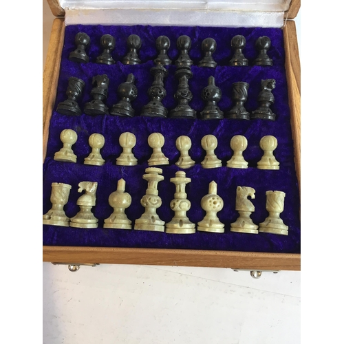 2 Good Quality Chess Piece Sets, Boxed