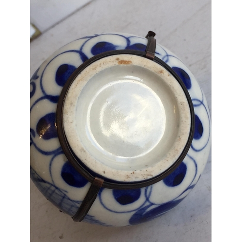 Antique Chinese Opium Pot with Dragon Design