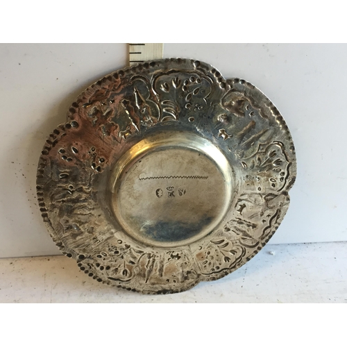 Unusual Silver Pin Dish
