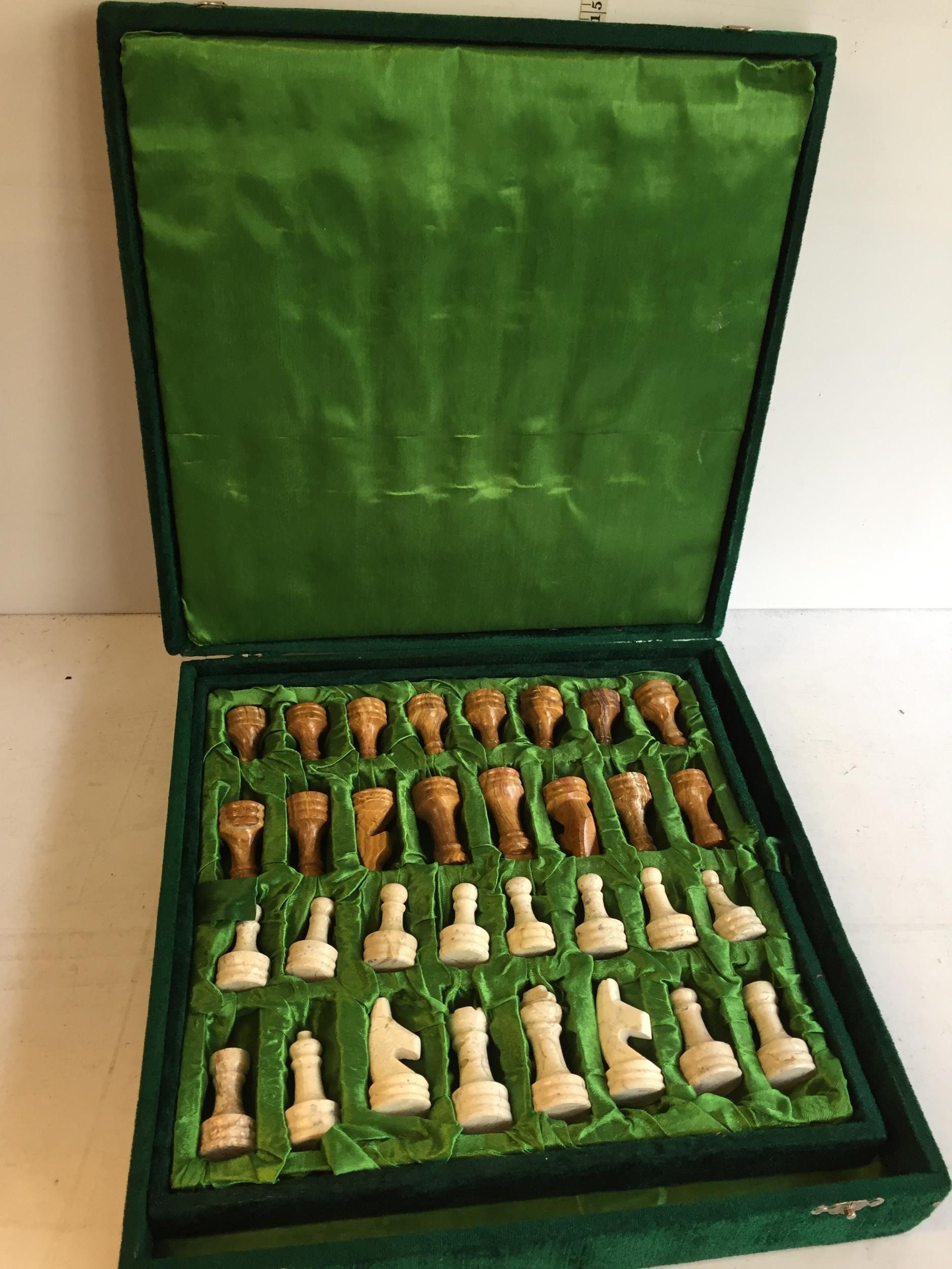 Good Quality Chess set in Fitted Case