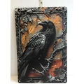 Metal Raven Wall Plaque