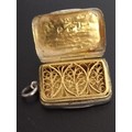 Miniature silver vinaigrette. Beautiful piece.