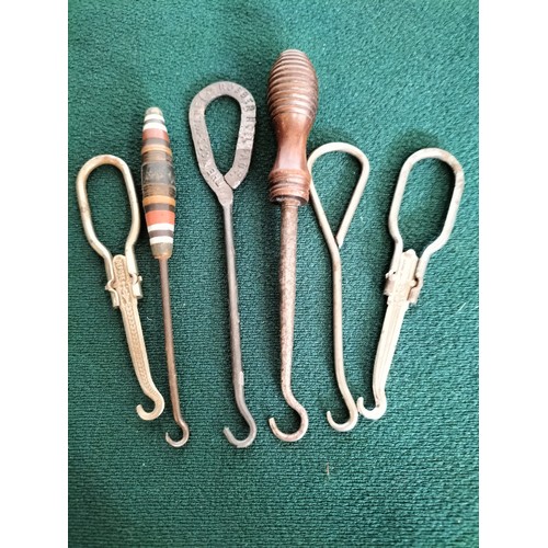 Selection of Antique Button Hooks