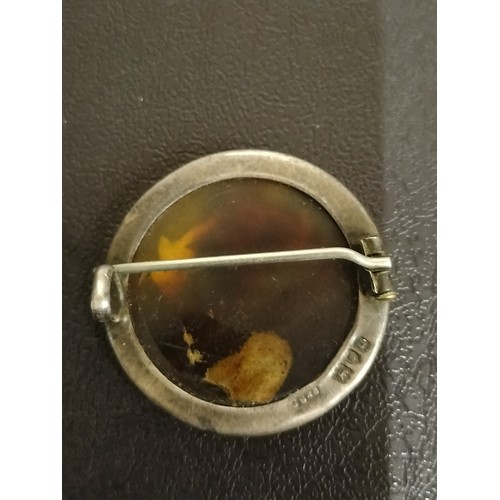 WW1 Silver Tortoiseshell Royal Army Medical Corps RAMC Sweetheart Brooch