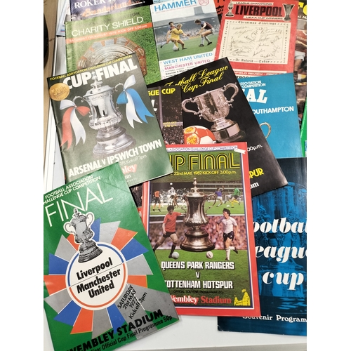 Vintage Football Programmes. Many Cup Final Programmes