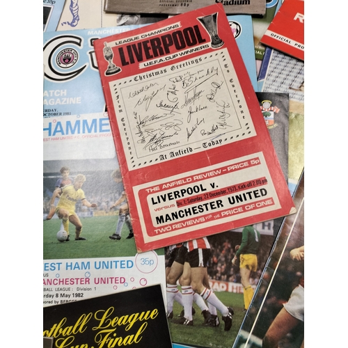 Vintage Football Programmes. Many Cup Final Programmes