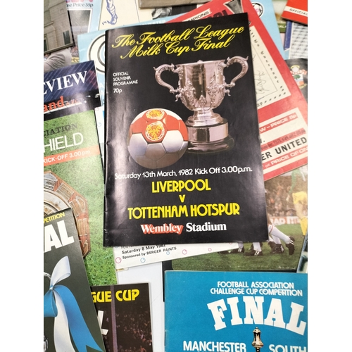 Vintage Football Programmes. Many Cup Final Programmes