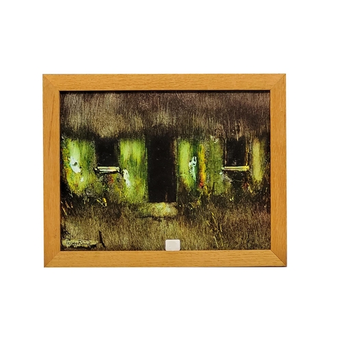 GEOFF RHIND, CONTEMPORARY, old thatched cottage, Co. Clare, oil on ...