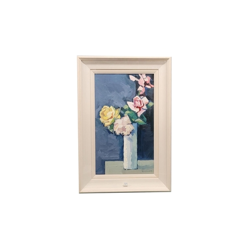 PAUL DONAGHY (Irl contemporary) A Vase of Roses (2014) oil on canvas 12 ...