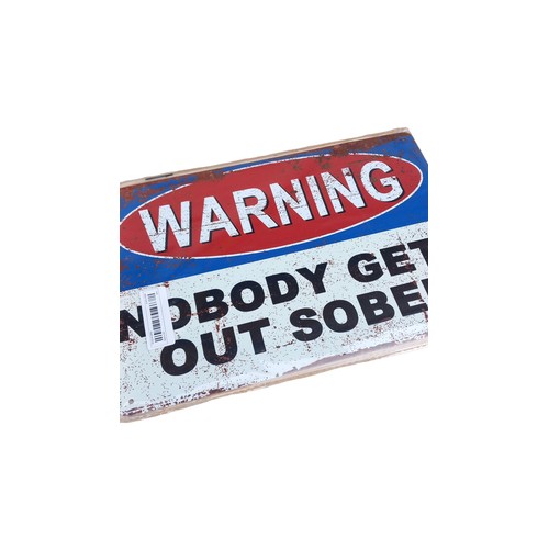 3 NOVELTY TIN PLATE SIGNS
