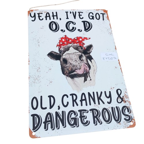 3 NOVELTY TIN PLATE SIGNS