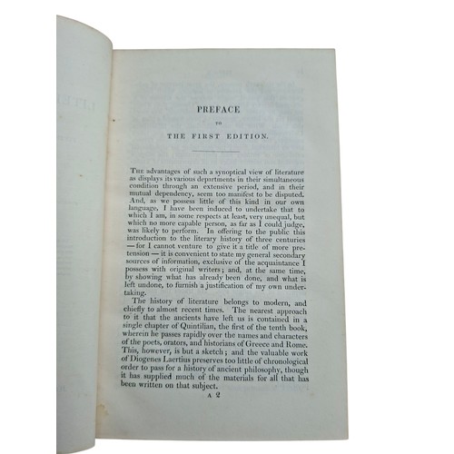 Introduction To The Literature Of Europe 1843 1st edition in 2 Vols (1 ...