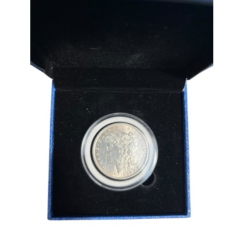 AN 1885 PROOF USA MORGAN SILVER DOLLAR