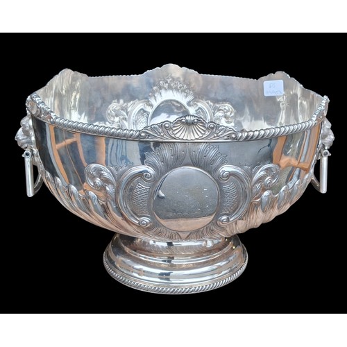 A TRULY MAGNIFICENT SILVER CHAMPAGNE MONTEITH IN CHESTER SILVER DATED ...