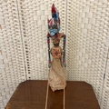 Vintage Asian Wood Stick Puppet