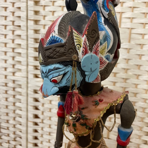 Vintage Asian Wood Stick Puppet