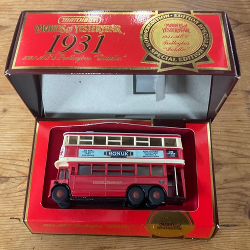 Matchbox: Models of Yesteryear Y10 1931 AEC Trolleybus "Diddler"