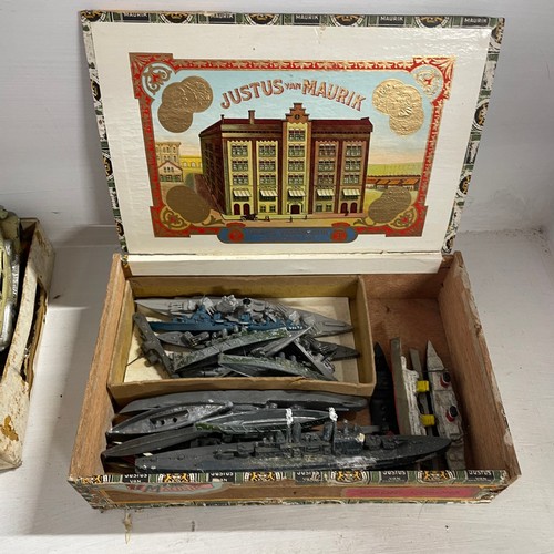 Rummage Box of Playworn Die Cast Toys. Including: Cars, Aeroplanes & Boats.