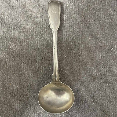 A Silver Fiddle Soup Ladle. Weight: 98g. Length: 20cm. Birmingham, 1879 By Elkington & Co (Frederi