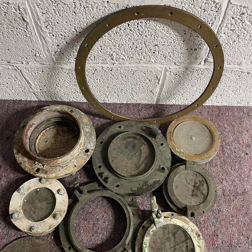 A Selection of Boat Port Holes And Parts. All As Found.