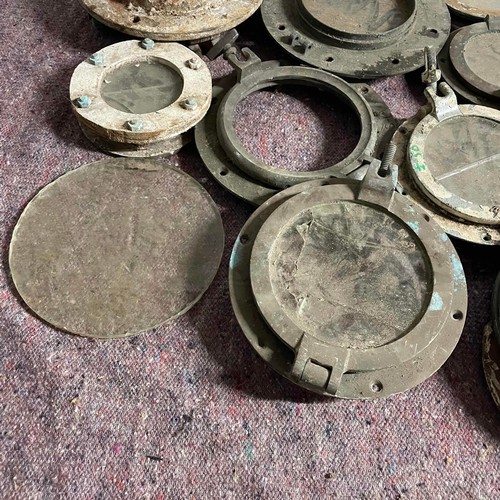 A Selection of Boat Port Holes And Parts. All As Found.