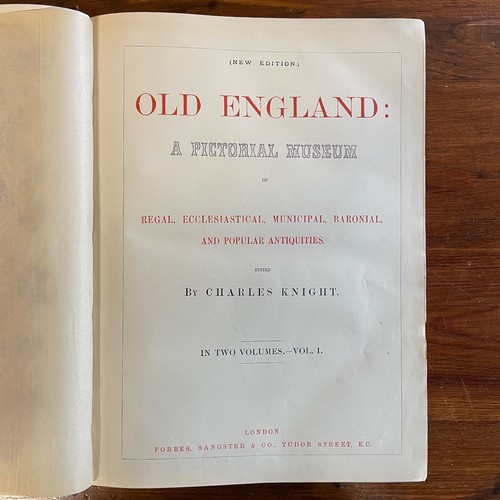 Mid-19th Century Books: Old England. A Pictorial Museum in Two Volumes.