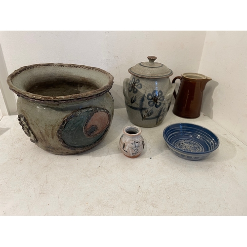 Studio Pottery Items Large Phyllis Vase 33CM X 23CM + others A/F