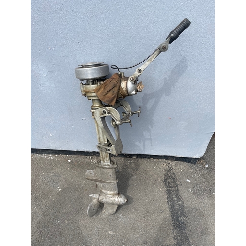 Vintage British Made Anzani Outboard Engine with Tank A/F