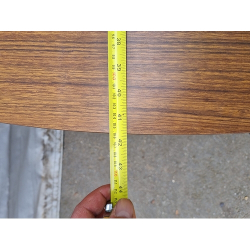 Vintage Melamine Kitchen Table with centre draw - 106cm x 67cm x 75cm
