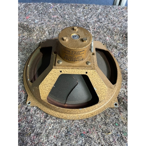 Two Rare Vintage Stentorian 12" /15" Loudspeakers - A/F