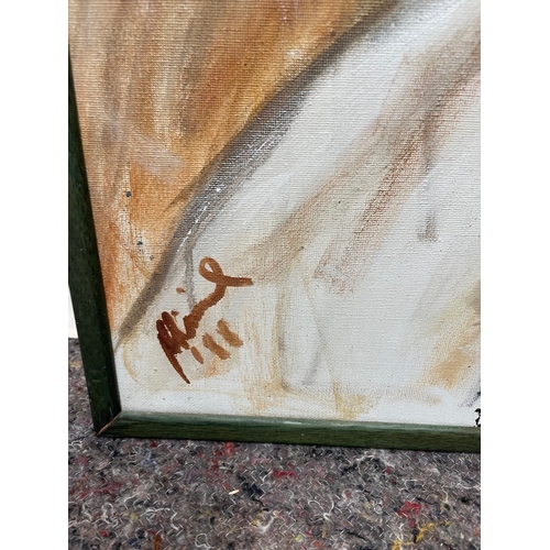 Original framed artwork by Howard Kimmel "Dancing Lesson" Acrylic on ...