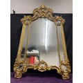 Modern Morris Mirrors Gilt Rococo Style Mirror - 129cm x 70cm