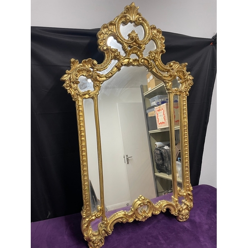 Modern Morris Mirrors Gilt Rococo Style Mirror - 129cm x 70cm