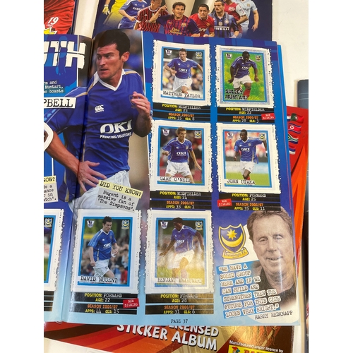 A large quantity of various Football Premier League / Euros sticker albums