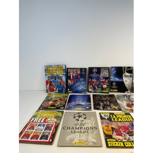 A large quantity of various collectable football sticker albums ...