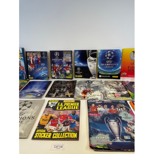 A large quantity of various collectable football sticker albums ...