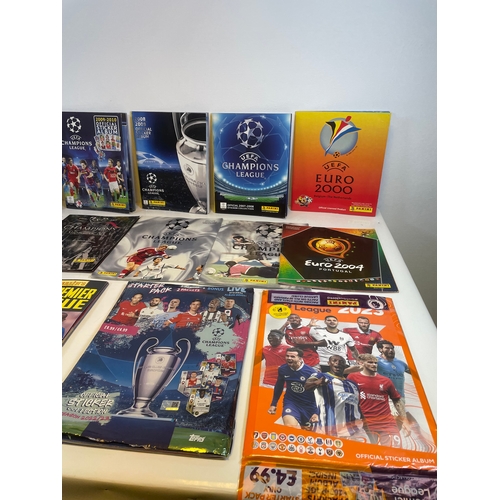 A large quantity of various collectable football sticker albums ...