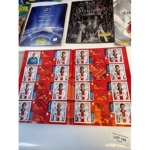 A large quantity of various collectable football sticker albums ...