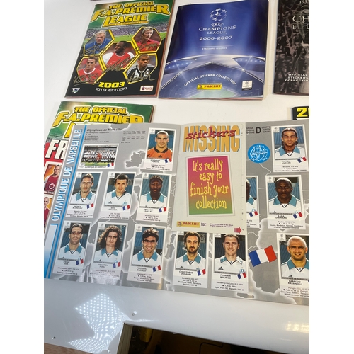 A large quantity of various collectable football sticker albums ...