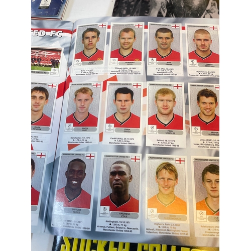 A large quantity of various collectable football sticker albums ...